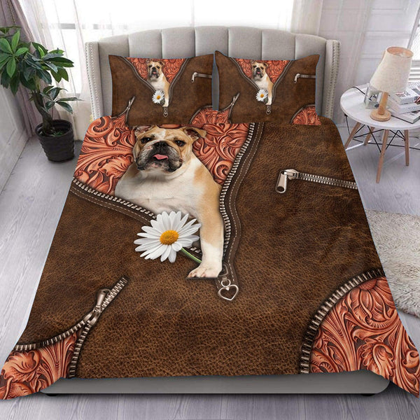 Bulldog Bedding Set, Gift for Dog Lovers, Dog Dad, Dog Mom - BD267PA ...