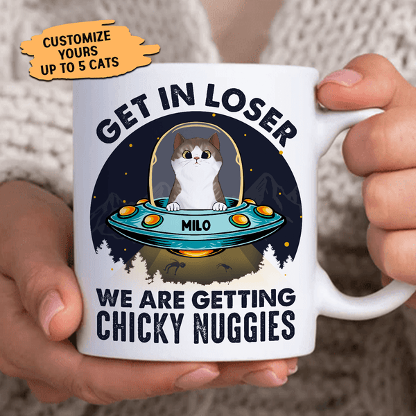 Get In Loser Cat Personalized Mug, Personalized Gift for Cat Lovers ...