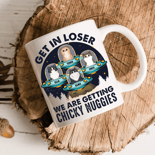 Get In Loser Cat Personalized Mug, Personalized Gift for Cat Lovers ...