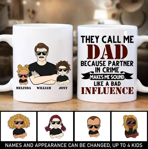Gift For Father They Call Me Dad Personalized Mug, Personalized Gift ...