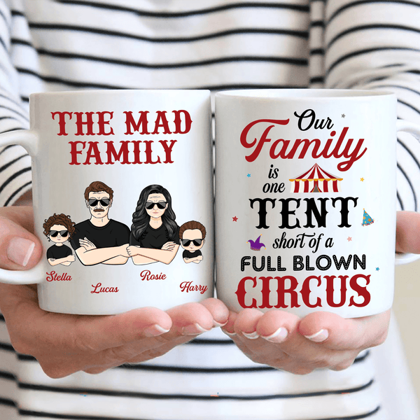 The Mad Family Family Personalized Mug, Personalized Gift for Couples ...